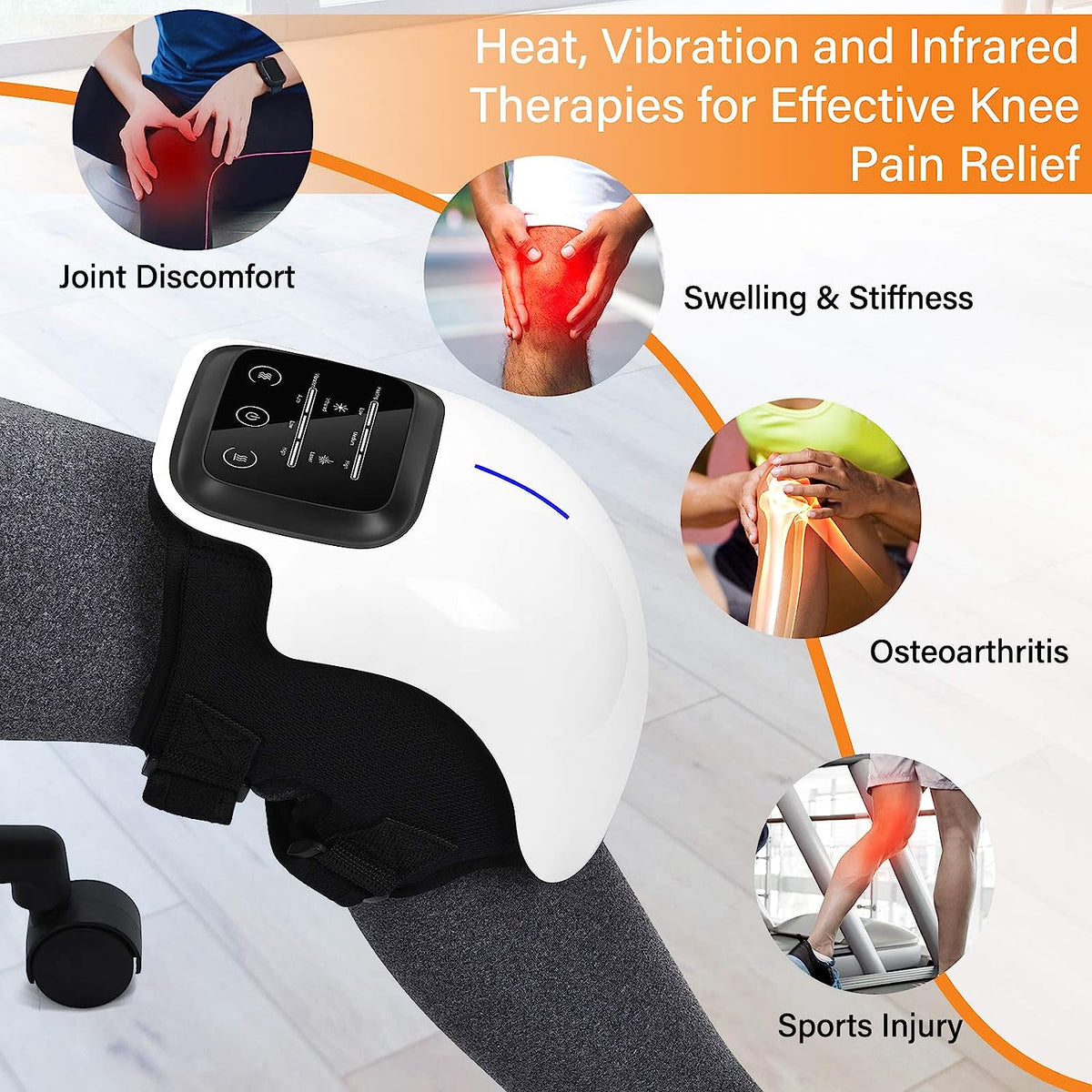 Upgraded Knee Massager Machine for Pain Relief and Recovery – Kuosn
