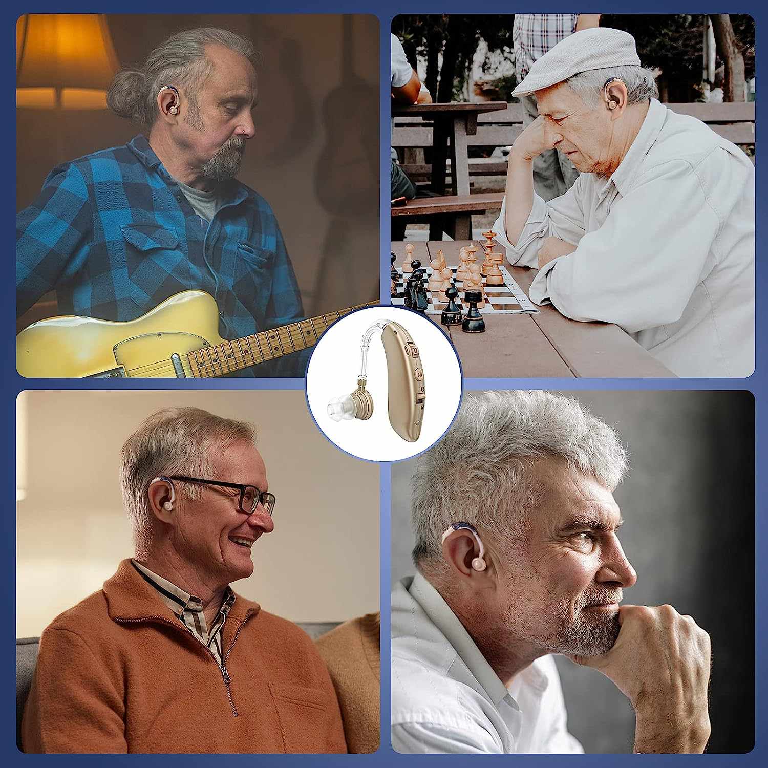 Rechargeable Digital In-ear Hearing Aids for Adults – Kuosn