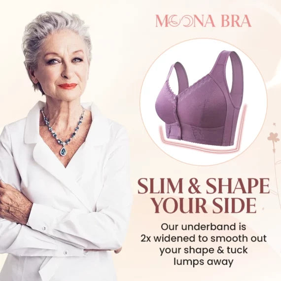 Moona Bra Front Closure Breathable And Posture Corrector Bras For Seni ...