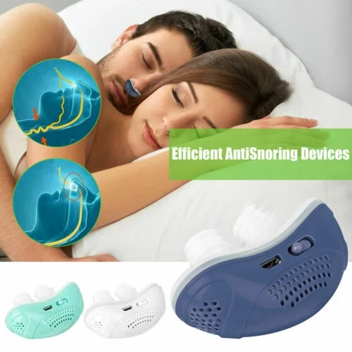 Electric Mini CPAP Noise Anti Snoring Device Sleep Apnea Stop Snore Ai ...